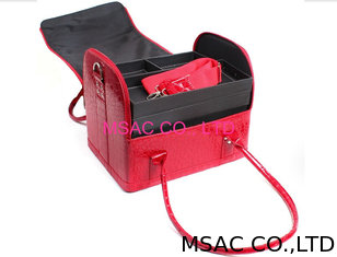 China Aluminum Beauty Cases/Red Beauty Cases/Crocodile Cosmetic Cases/Hair Dressing Cases supplier
