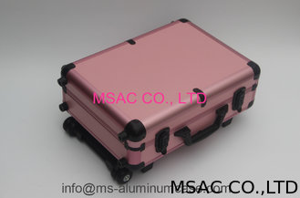 China Pink Aluminum Makeup Cases With Light/Aluminum Trolley Cases with Light/Light Cases supplier