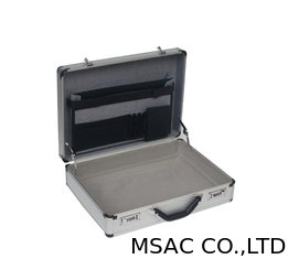 China Silver Aluminum ABS Diamound Breif Attache Case With Pick and Pluck Foam Inside For Carry Documents Or Tools supplier