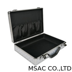 China ABS Aluminum briefcase with silver color size 460x330x150mm supplier